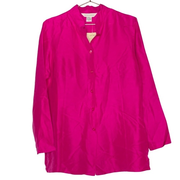 Melrose Studio | Tops | Nwt Melrose Studio Silk Top | Poshmark